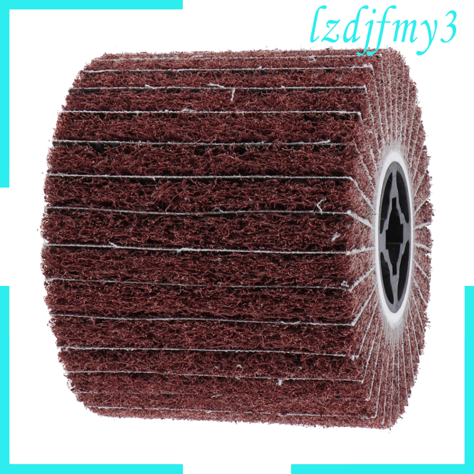 Wire Drawing Wheel Brush Drum Burnishing Polishing Wheel 120mm | Shopee ...