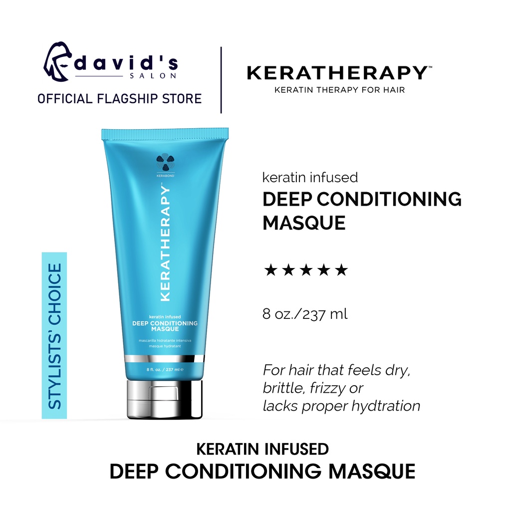 KERATHERAPY - KERATIN INFUSED DEEP CONDITIONING MASQUE 240ML | Shopee ...