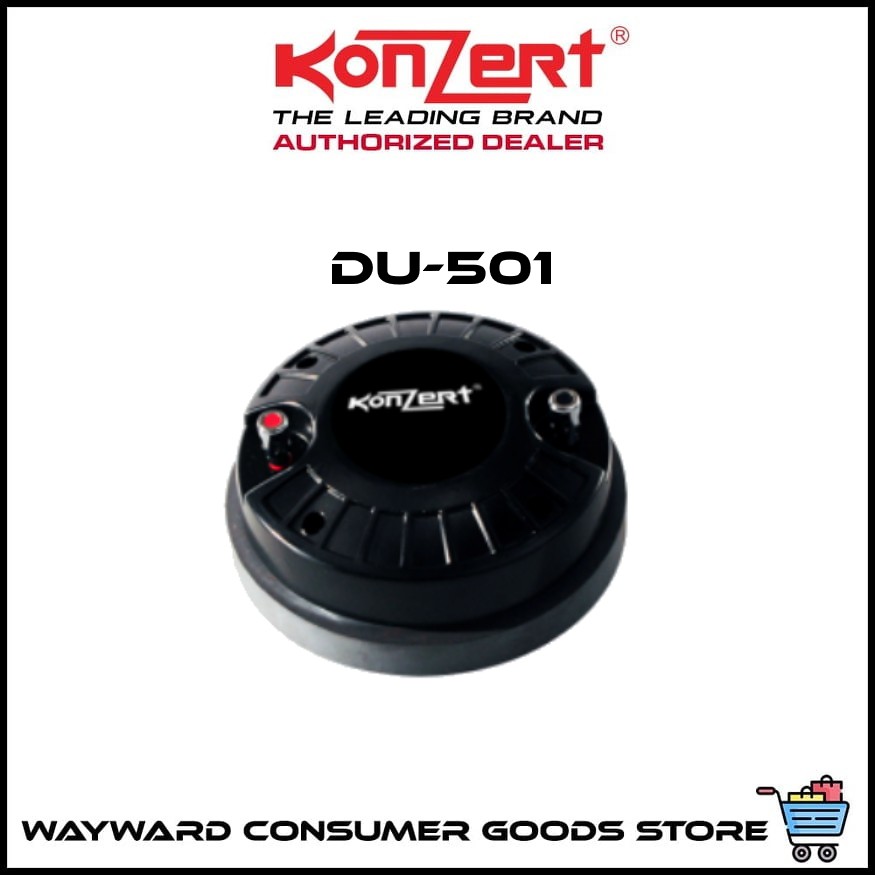 KONZERT (DU-501) Freq Range 800Hz-20KHz, 74.4mm Voice Coil & Titanium ...