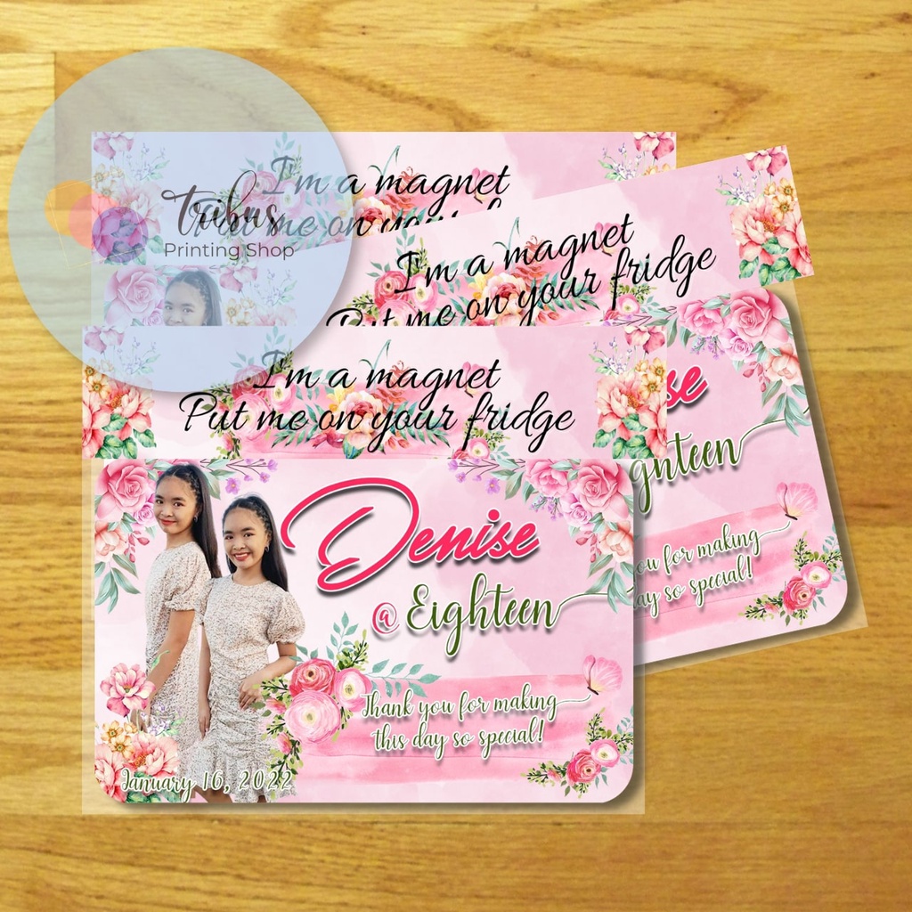 Pink Debut Ref Magnet Souvenir (Glittery) | Shopee Philippines