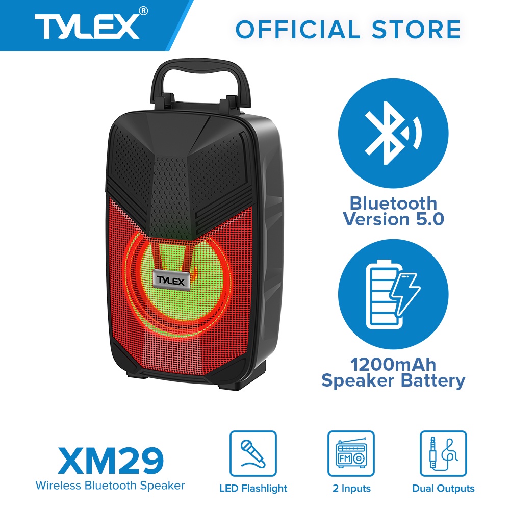Tylex XM29 Portable Wireless Bluetooth Speaker V5.0 TWS 1200mAh Battery ...