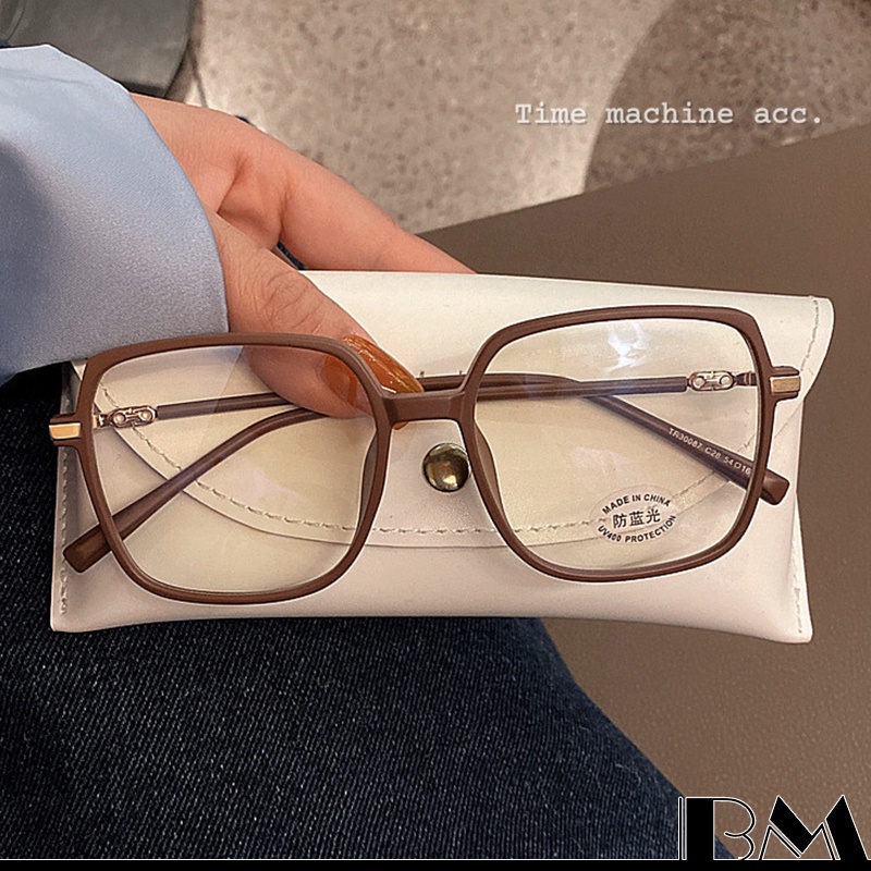 Korean Square Frame Glasses Anti Radiation Eyeglasses For Women / Men ...