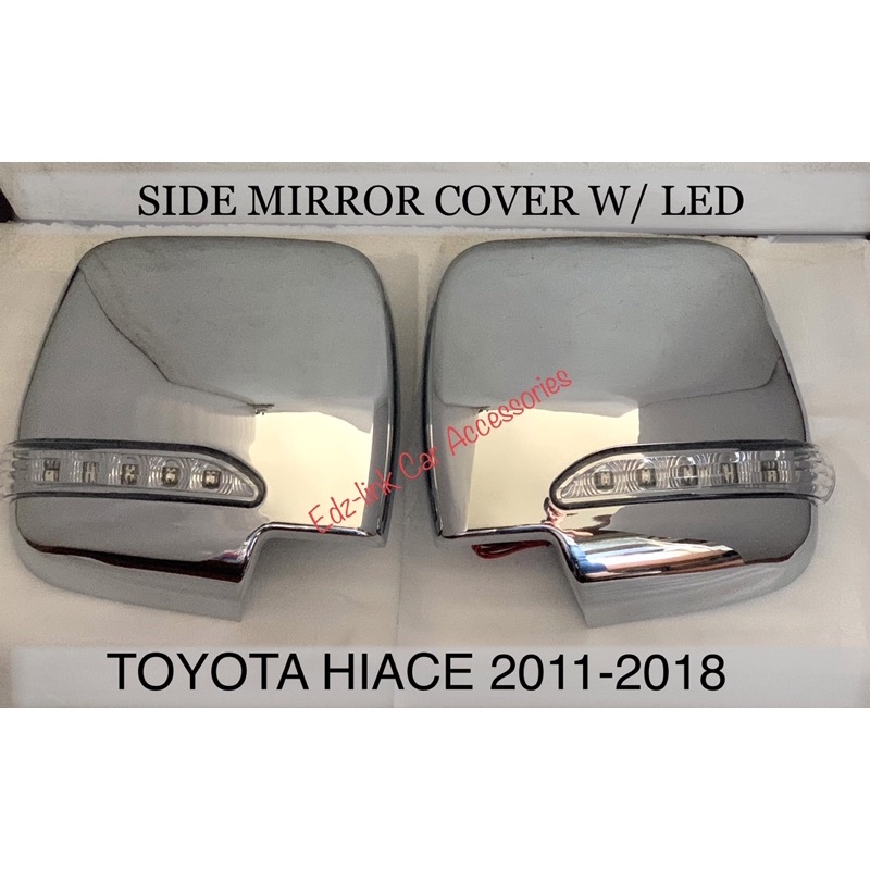 Side Mirror Cover with LED for Toyota Hiace Commuter 2005-2018 | Shopee ...