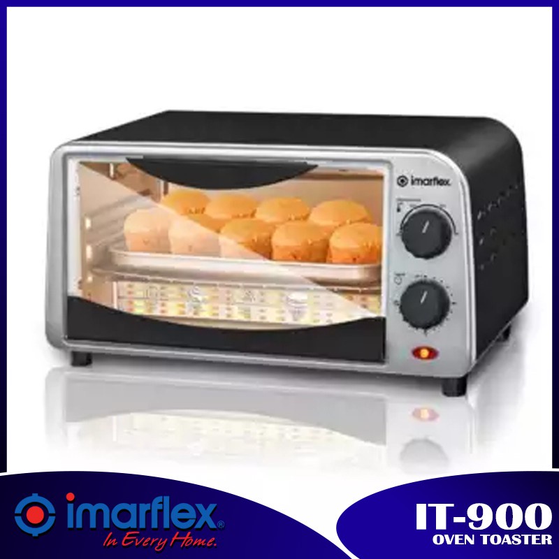 Imarflex It-900 Oven Toaster 9L (Black/Silver) | Shopee Philippines