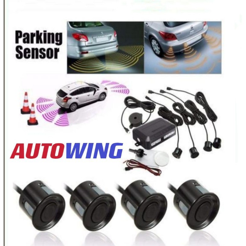 Universal Safety Kid Car Parking Sensor 4 Eyes Reverse Sensor Alarm ...