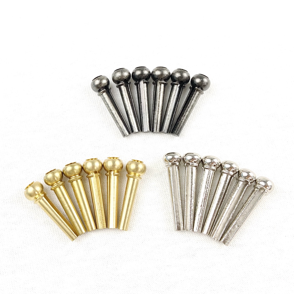 Sets of 6 Metal Bridge Pins for Acoustic Guitar | Shopee Philippines