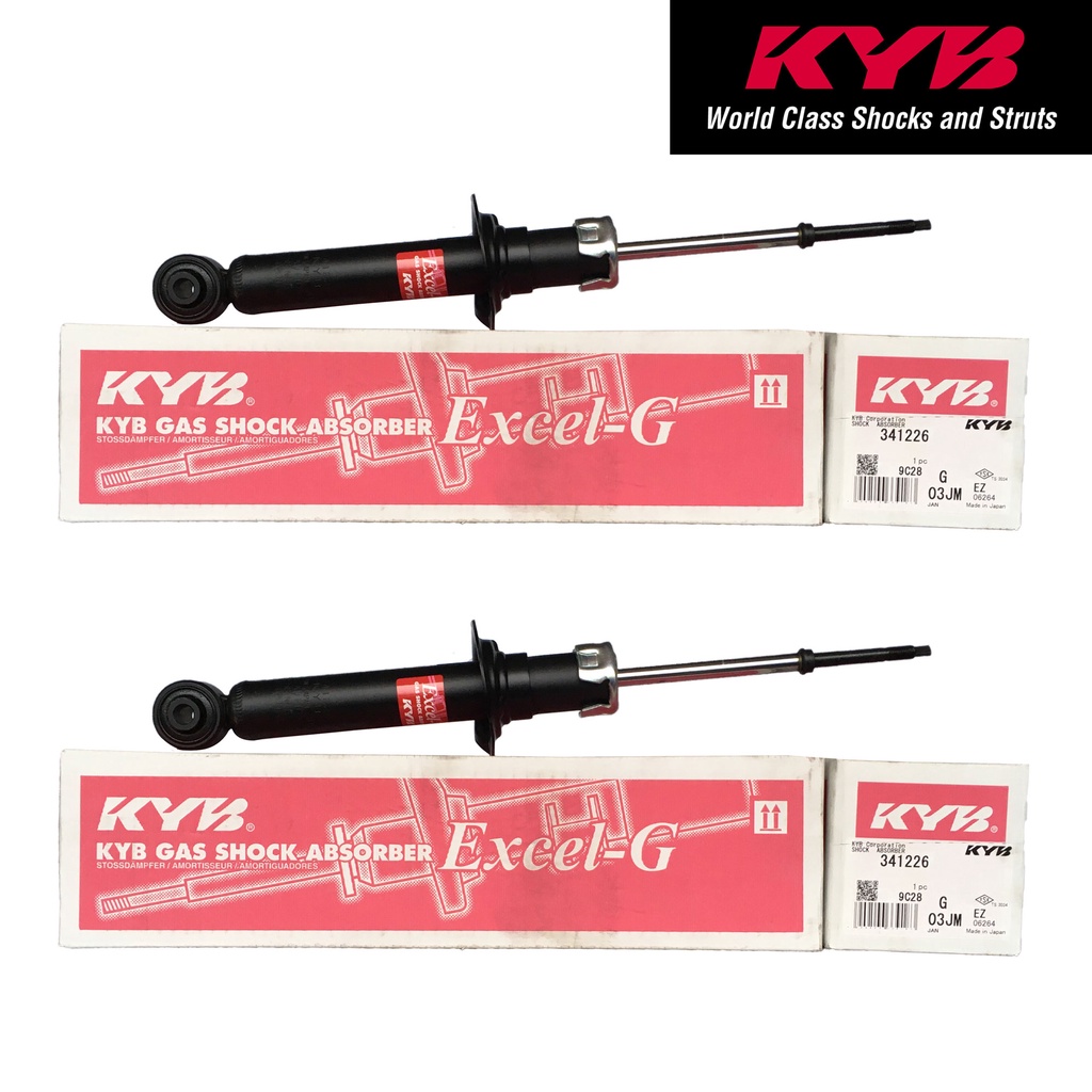 KYB KAYABA Excel-G Shock Absorber Rear for Nissan Sentra Grandeur 2002 - 2003 Set of 2 (341226 ...