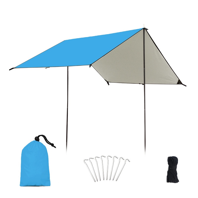 TOP LANDER Tent Canvas Awning Waterproof Shade Fabric Ultralight Garden ...