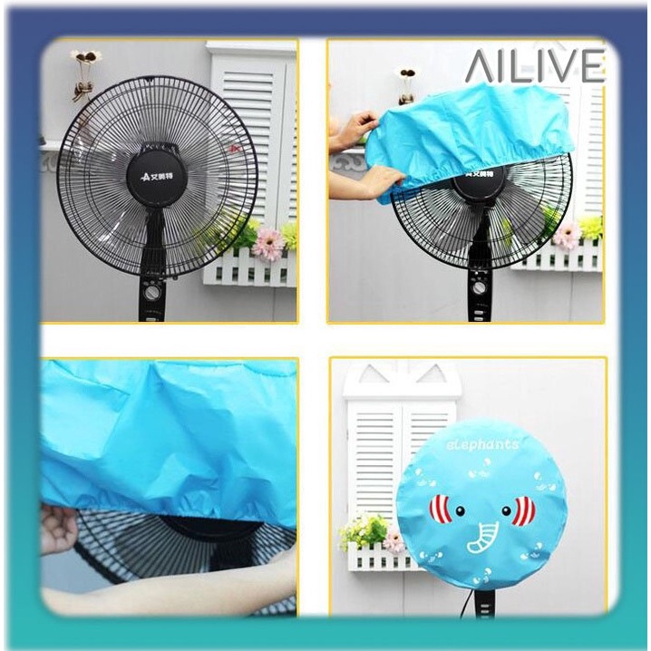 Anti-dust Fan Cover With Cute Character Motif random Color | Shopee ...