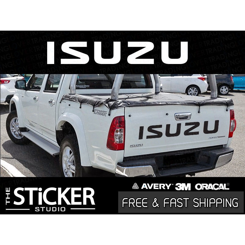 ISUZU Tailgate Decal sticker 800 x 130 mm With premium Vinyl D-MAX ...