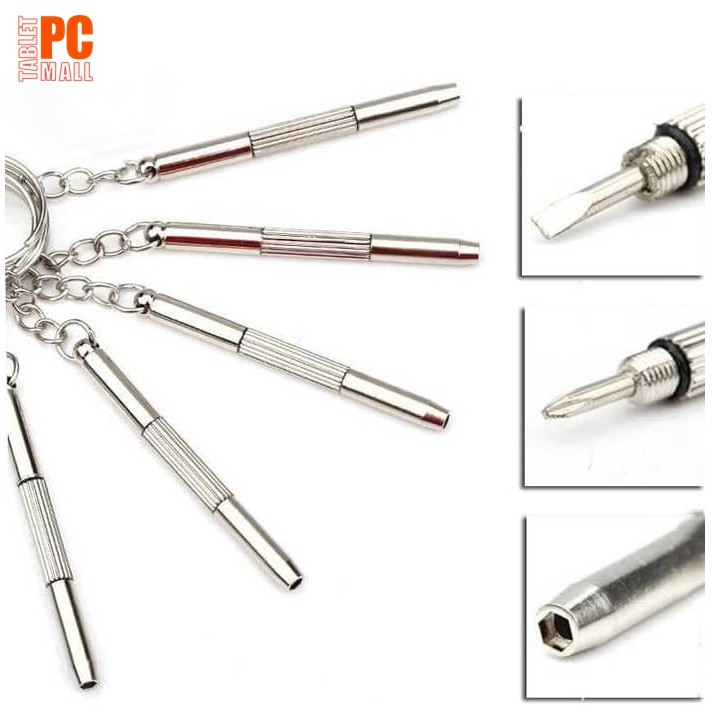 GANTUNGAN Screwdriver Keychain Plus Minus Mini Screwdriver Keychain EDC ...