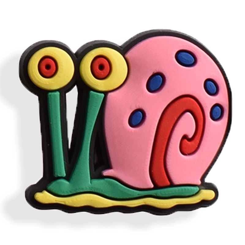 Cartoon SpongeBob Jibbitz Charm Crab Anime Jibits Crocs Snail Shoe ...