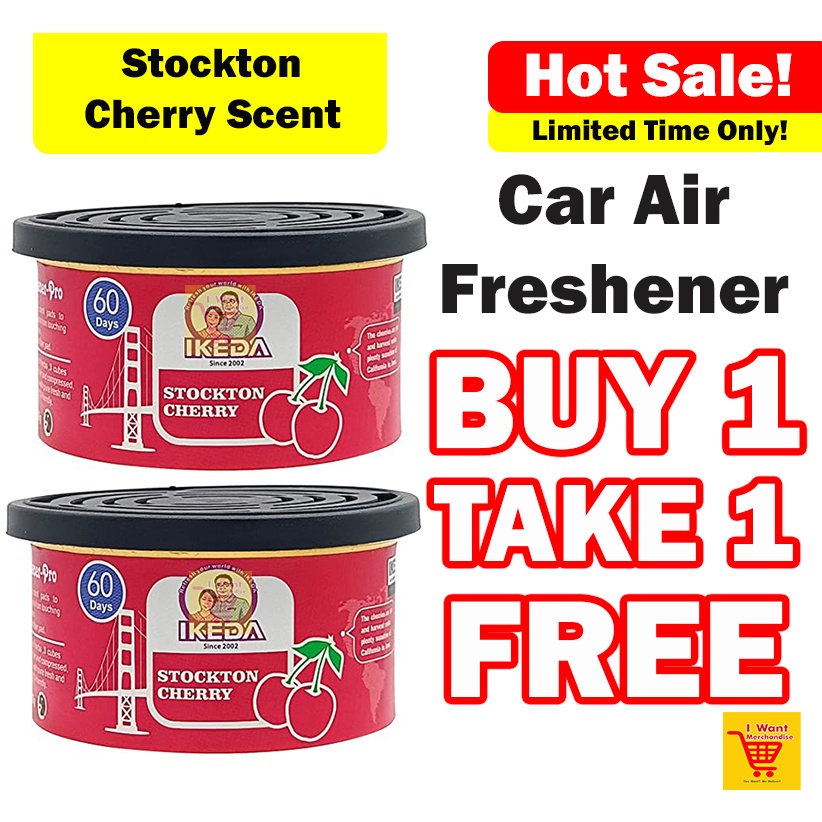 Car Air Fresheners: Stockton Cherry Scent | Organic | Odor Eliminator ...