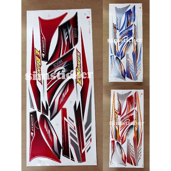 SYM E BONUS 110 (1) BODY STICKER | Shopee Philippines