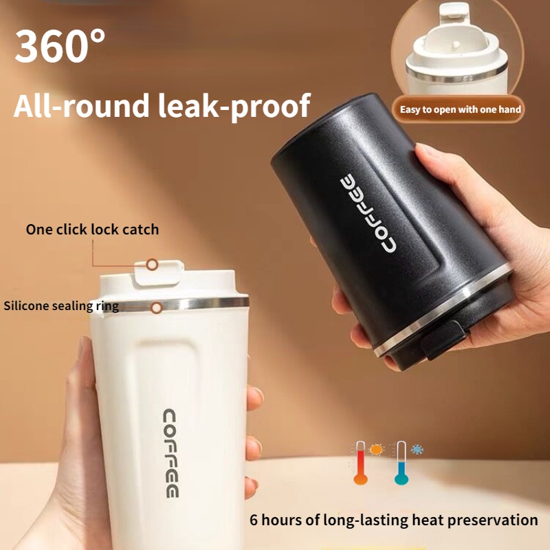 304 Stainless Steel Portable Coffee Cup Travel Vacuum Insulation Cup ...
