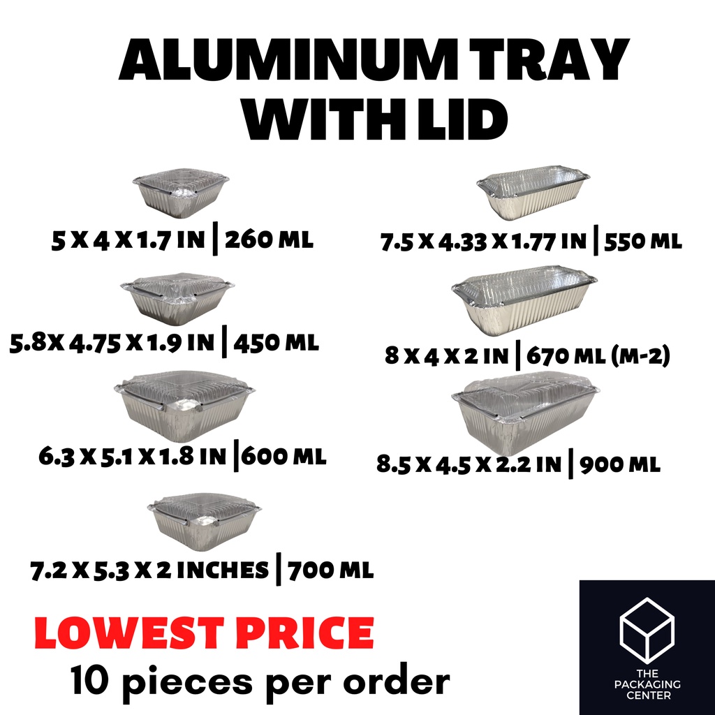 [SMALL SIZES] Aluminum Tray / Aluminum Pan / Foil Tray / Aluminum Tray ...