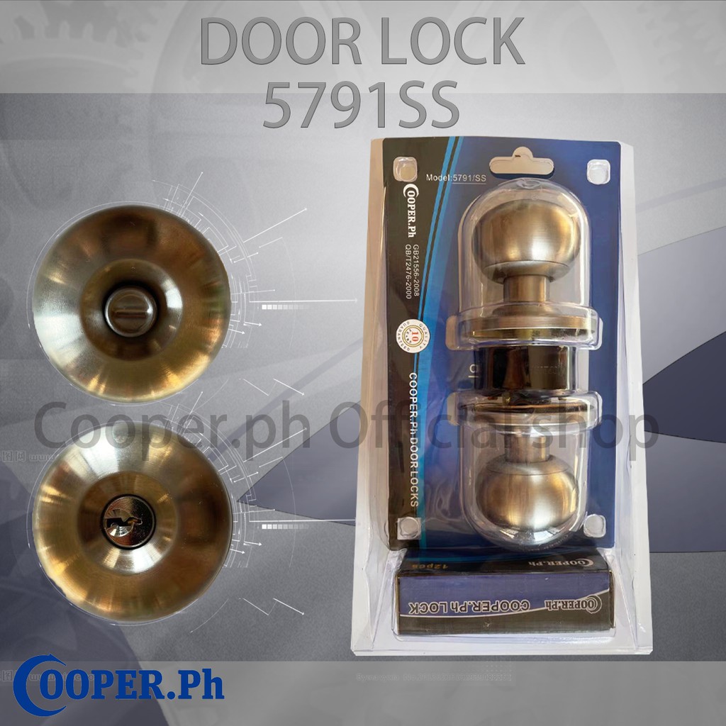 Cooper.ph CP-5791SS high quality stainless doorknob set | Shopee ...