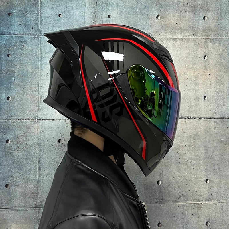 Aishi helmet men and women motorcycle full helmet summer double lens ...