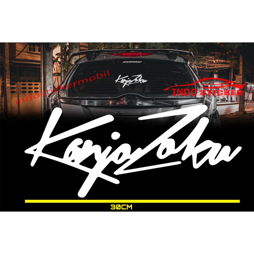 Sticker JDM KANJOZOKU UNIVERSAL KANJO ZOKU REAR WINDSHIELD STICKER ...