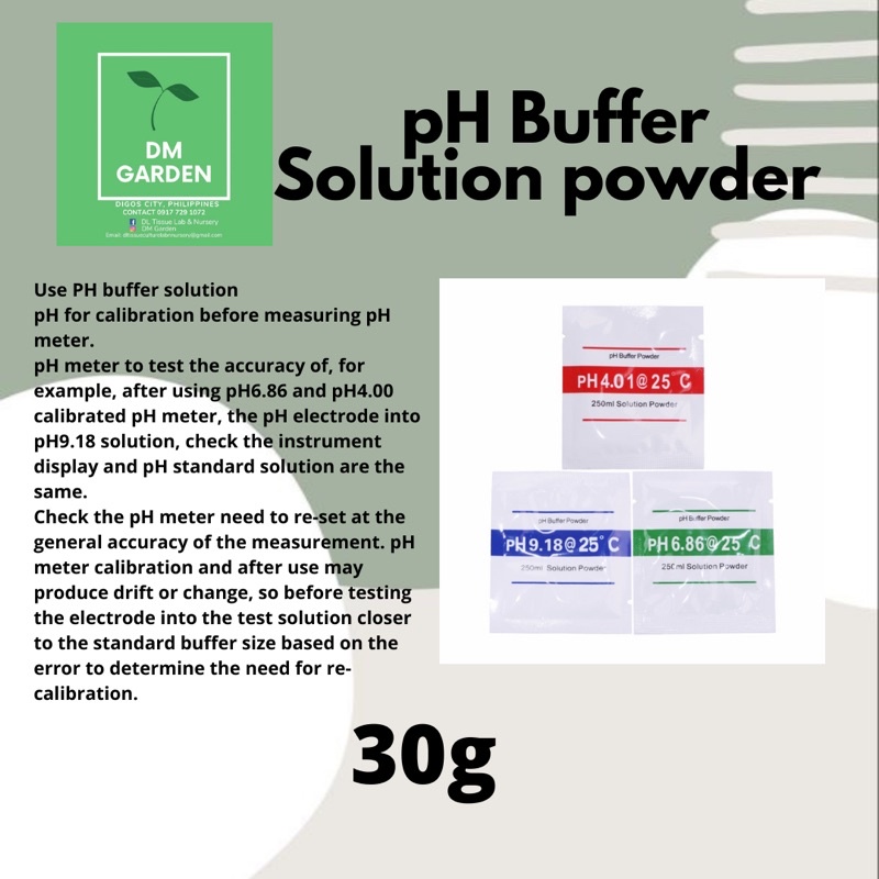 pH buffer solution powder | Shopee Philippines