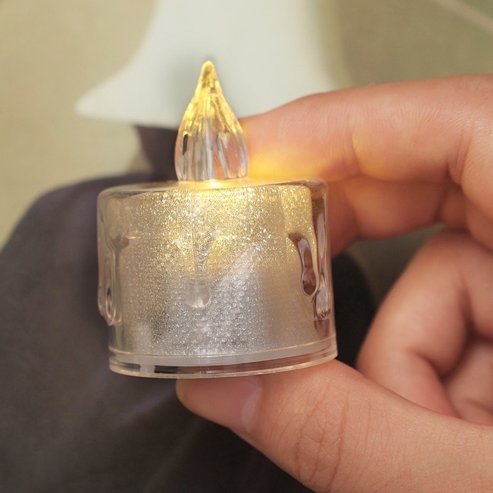 Led Battery Operated Candle Electronic Flameless Candle Altar Light For ...