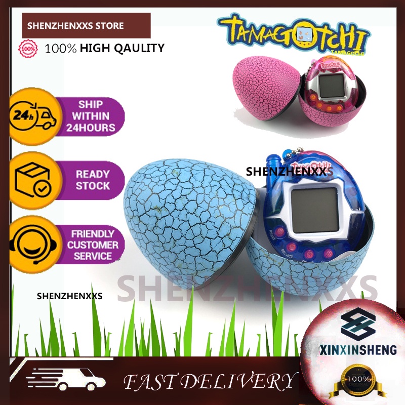 TAMAGOCHI original video game console Pet Cat Dog Dinosaur Eggs Toy ...
