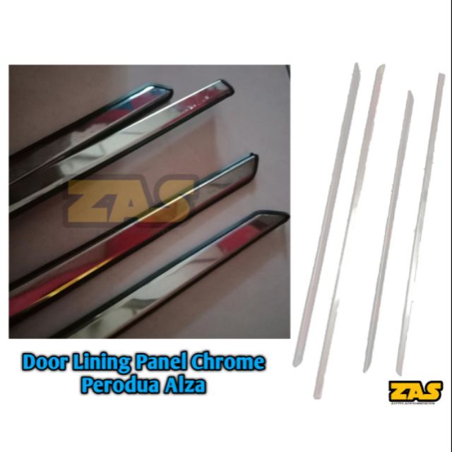 PERODUA ALZA DOOR LINING CHROME - (Door Trim Window Panel) | Shopee ...