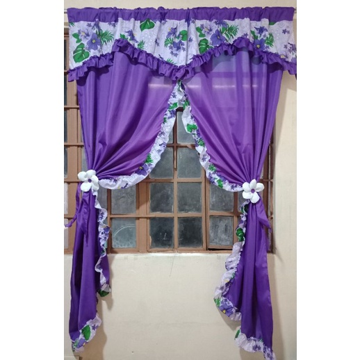 Window curtains with slit and diamond valance by Dreamstitch.Co sewing ...