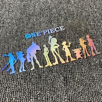 Anime Sticker Motorcycle Reflective Sticker One Piece Reflective ...
