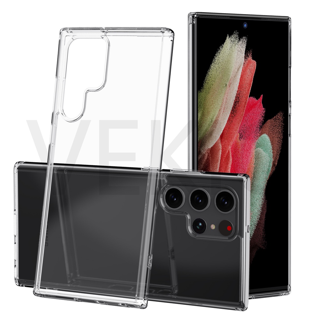 Samsung Galaxy S22 / S22 Plus / S22 Ultra Transparent Case Airbag Fall ...