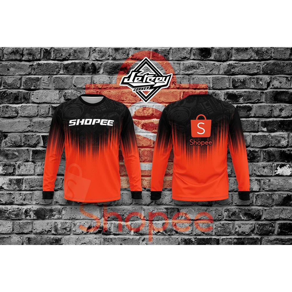 Shopee Rider Long Sleeves Jersey Corner SHOPEE XPRESS Motorcycle Riders Full Sublimation Long ...