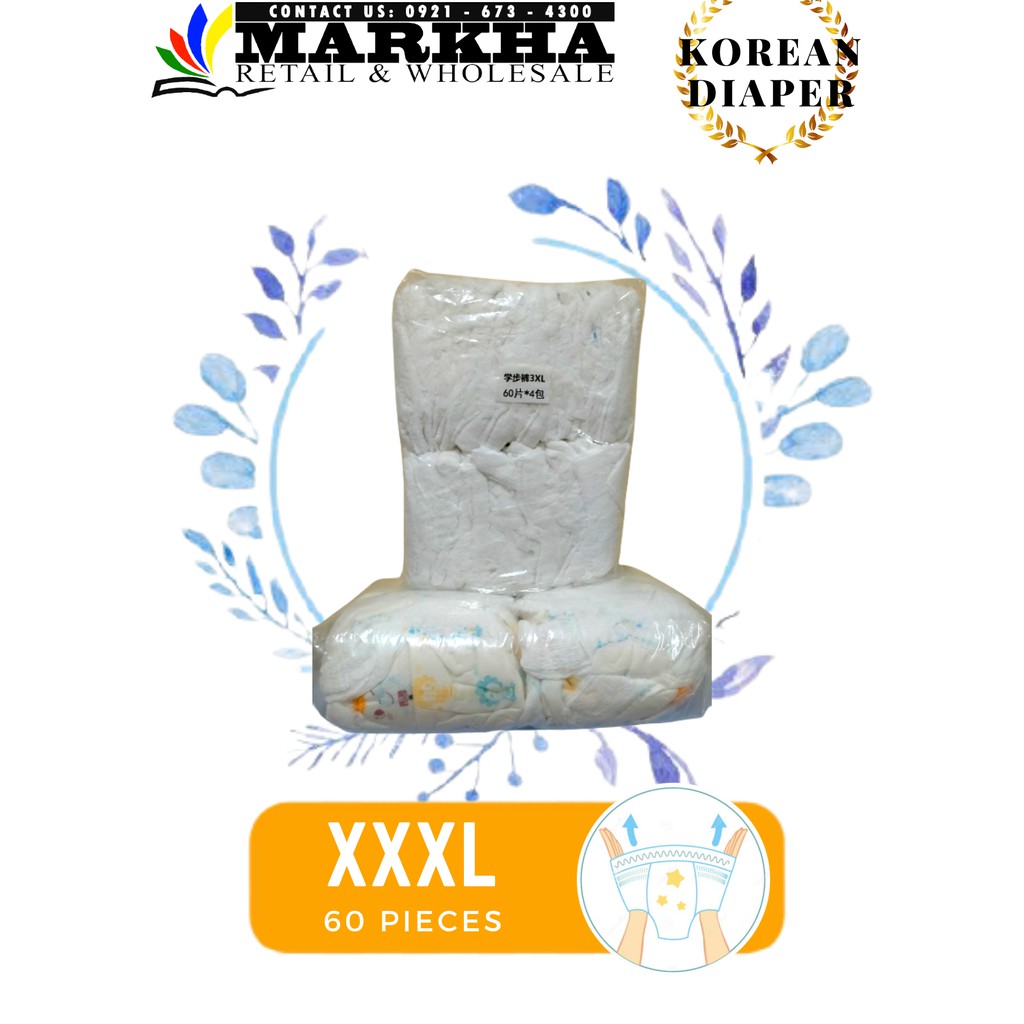 MY KOREAN PANTS DIAPER XXXL 50PCS | Shopee Philippines