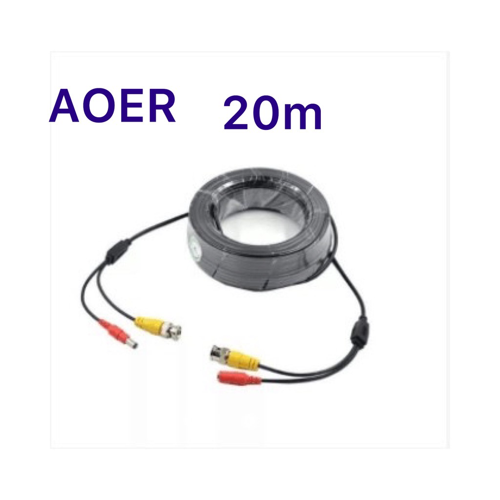 20M CCTV CABLE SIAMESE CABLE BNC VIDEO + DC POWER CCTV CABLE/CAMERA ...