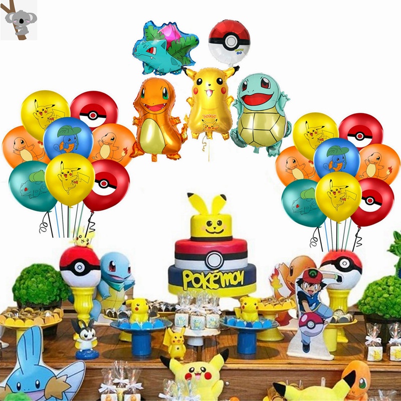 Pokemon Balloon Dream Theme Latex Balloon Party Decoration Pikachu ...