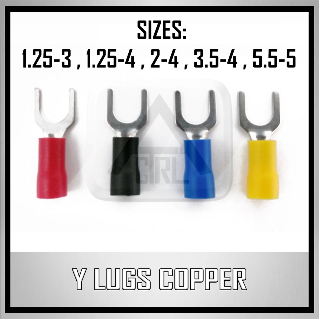 Y LUGS 100PCS PER PACK / INSULATED Y LUGS / SIZE (1.25-3), (1.25-4),(2 ...