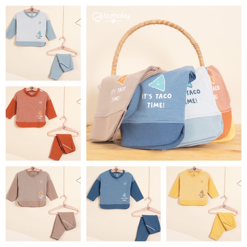 Bubaby - Kyomi round neck long sleeve set | Shopee Philippines