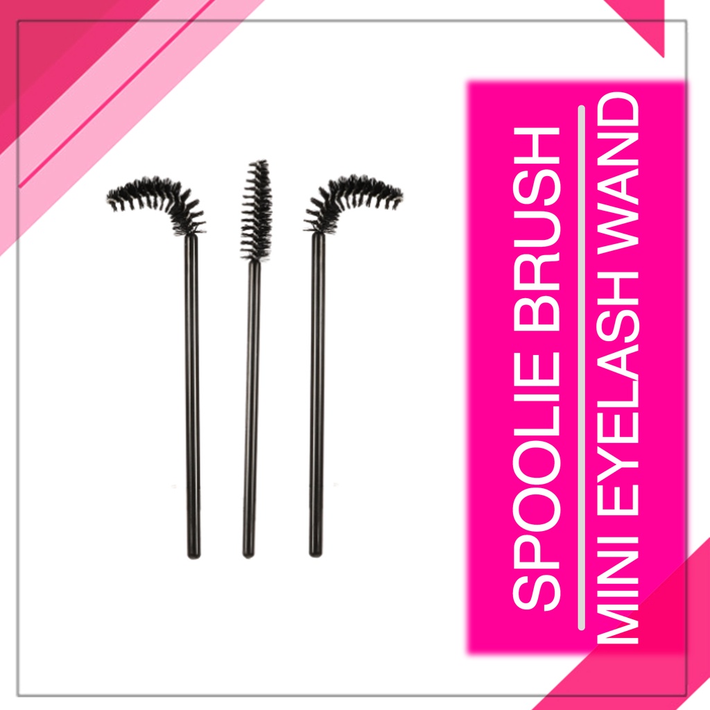 Spoolie Brush Eyelash and Eyebrow Mini Wand Applicator (SOLD PER PIECE ...