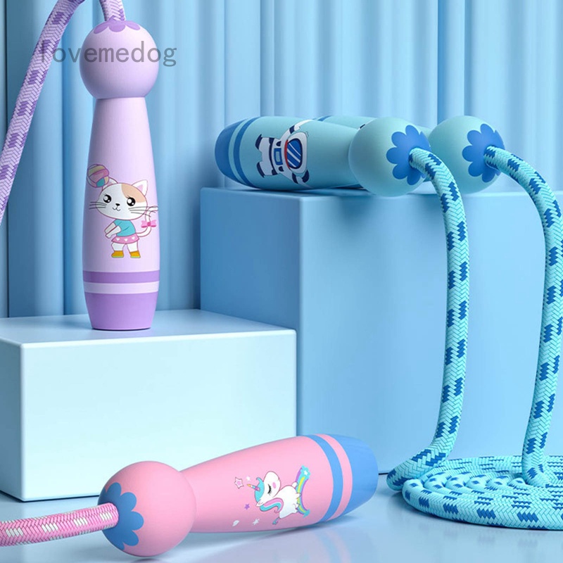 Adjustable Size astronaut unicorn Jump Rope with Wooden Handle for Kids ...