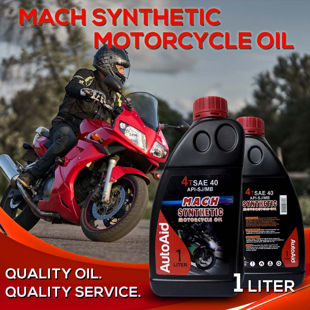Winners Home AutoAid Mach Synthetic Motorcycle Oil 4TSAE 40 API-SJ/MB ...