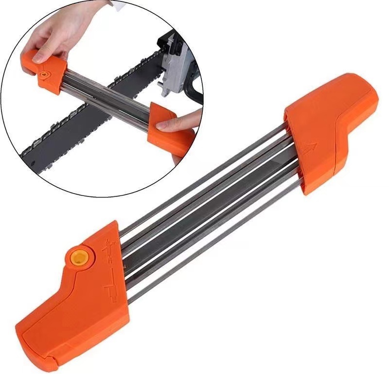 2 IN 1 Easy Chainsaw File 4mm Chain Sharpener Whetstone Kits For Stihl ...