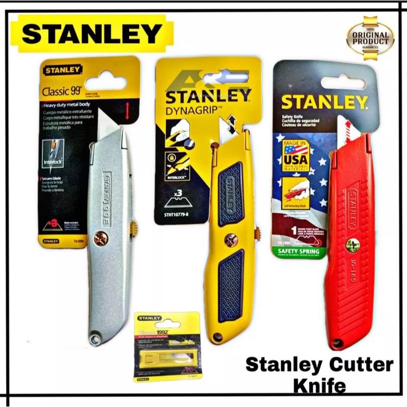 Stanley Utility Cutter Knife 10-099 , 10-779 , 10-189 | Shopee Philippines