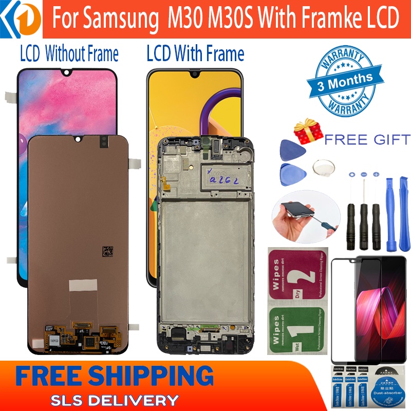 For Samsung Galaxy A20 A30 A30S A50 A50S M30 M30S M21 LCD Display Screen With Frame Display ...