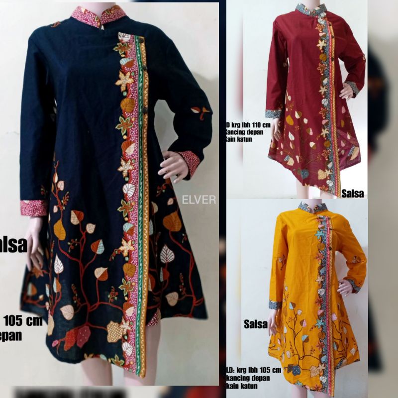 SUPERIOR MODERN MADIRDA TUMPAL BATIK TUNIC JAYA | Shopee Philippines