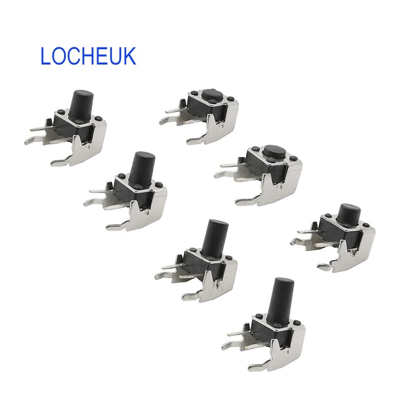 20PCS 6x6 PCB Momentary Tactile Tact Push Button 4-Pin Self-reset ...