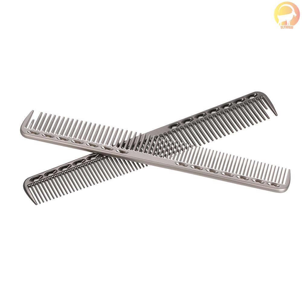 F & H Stainless Steel Hair Comb Professional Hair Salon Hairdressing ...