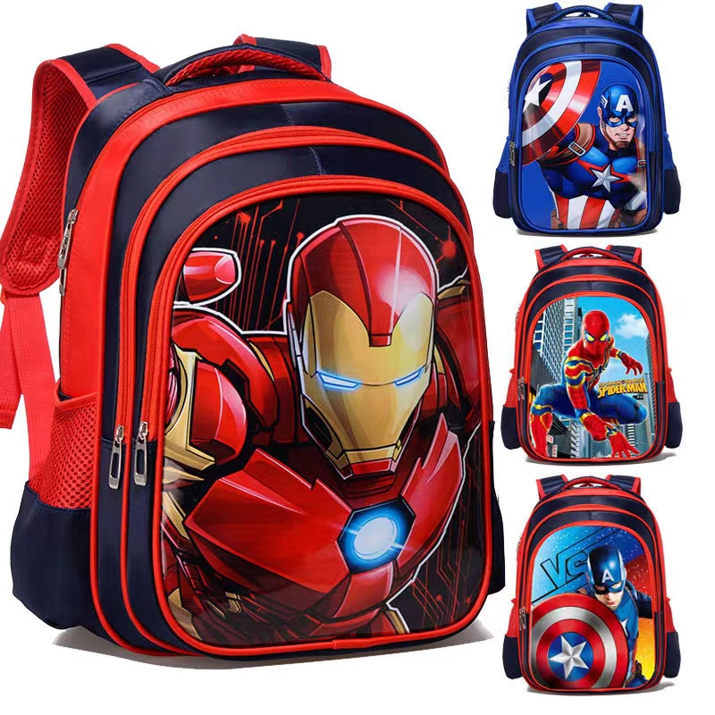 (Ready to Ship) Superhero Avengers Children's Cartoon Marvel School Bag ...