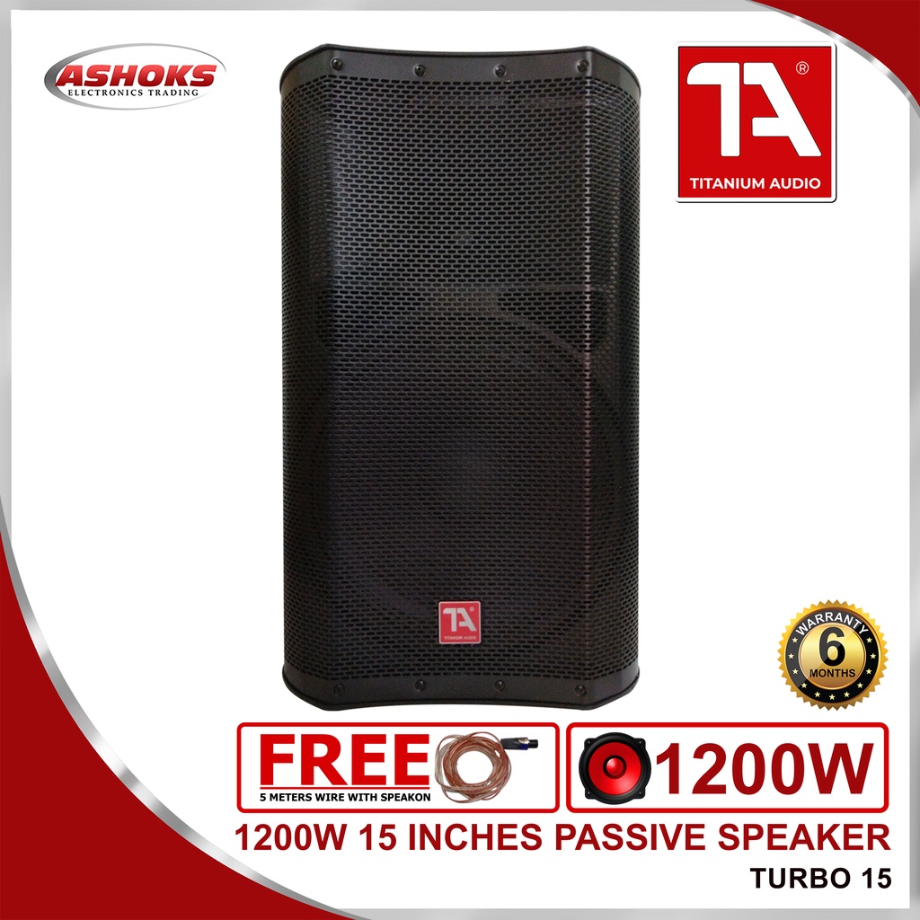 Titanium Audio Turbo 15 / Passive Speaker /1200W / 15 inch Plastic ...