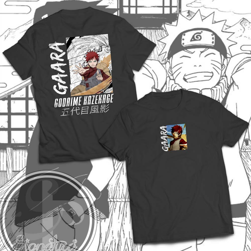 Signatura Tees Anime Shirts Naruto Series | Gaara of the Desert Shirt ...