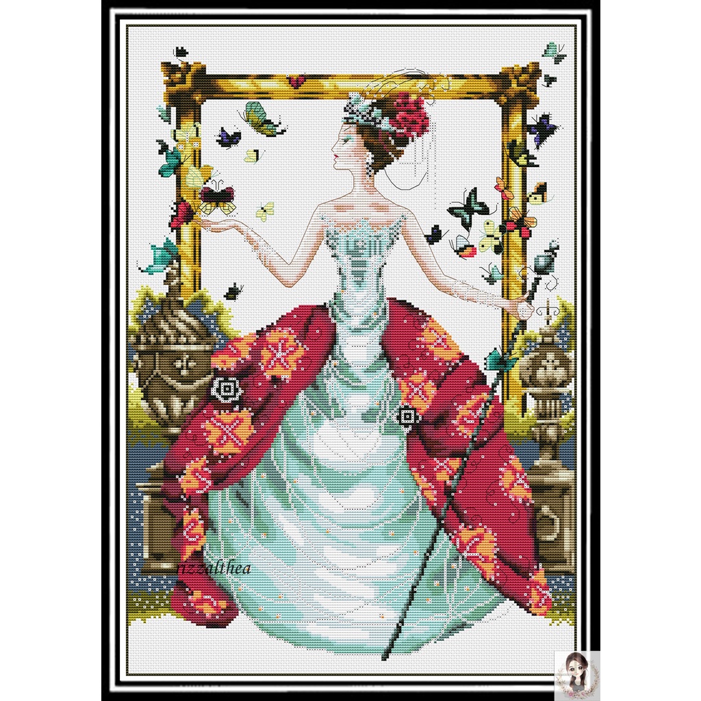 Queen Mariposa Cross Stitch Pattern | Shopee Philippines