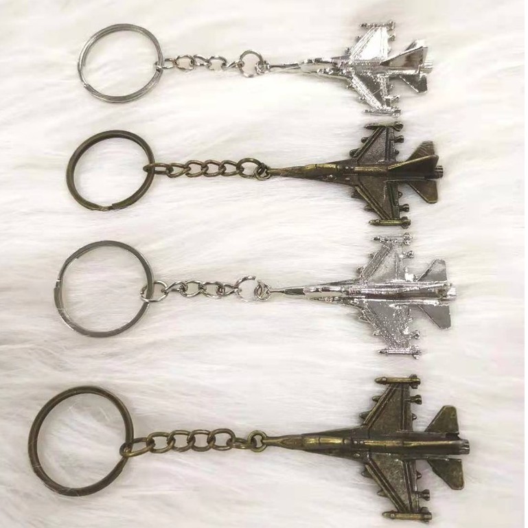 12 Pcs Set Jet Fighter Key Ring Keychains 2 different colors | Shopee ...